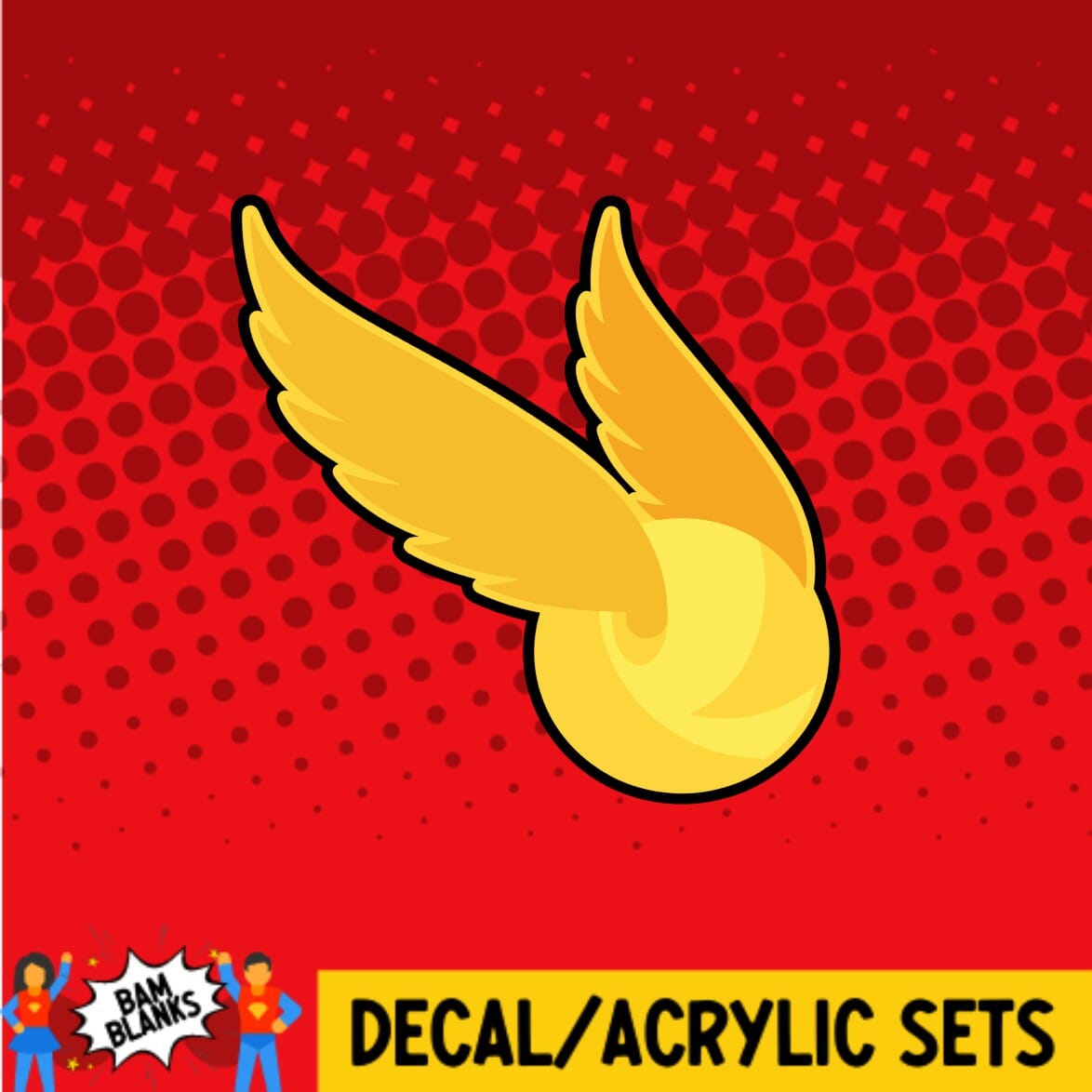 Snitch - DECAL AND ACRYLIC SHAPE #DA01159 – BAM Blanks and More