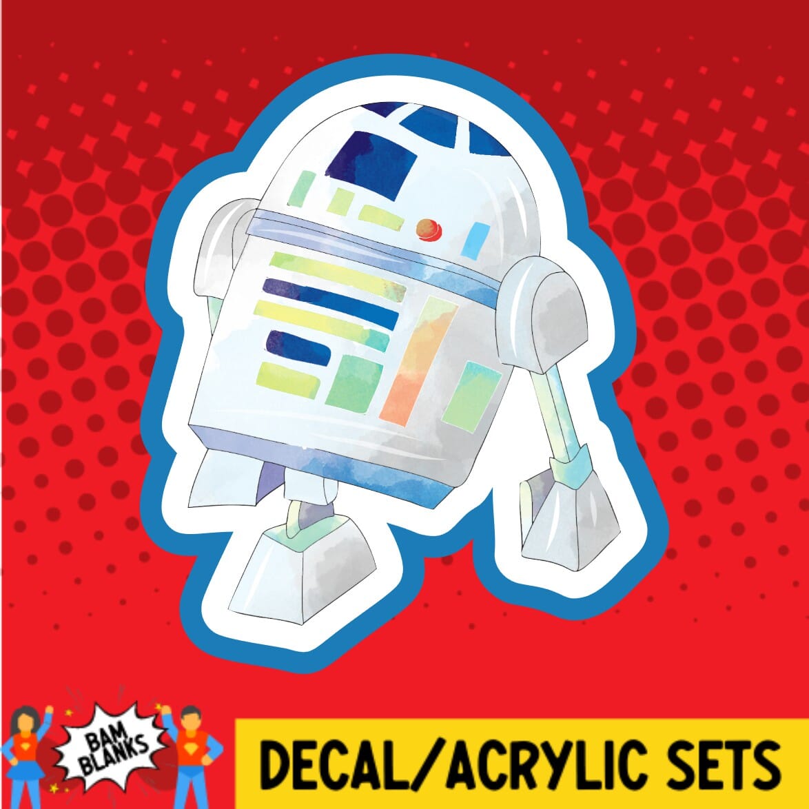 Space Robot 2 - DECAL AND ACRYLIC SHAPE #DA01373 – BAM Blanks and More