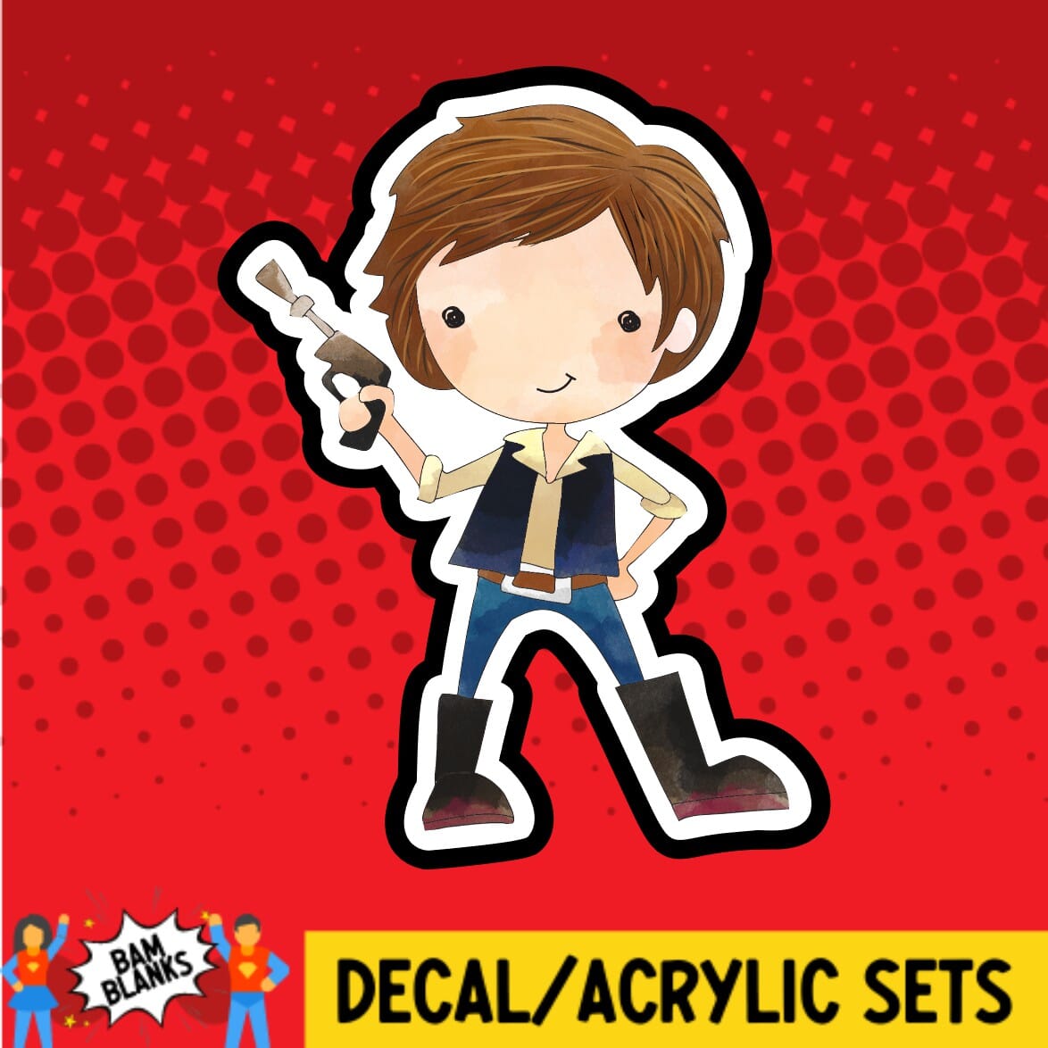 Space Smuggler - DECAL AND ACRYLIC SHAPE #DA01375 – BAM Blanks and More
