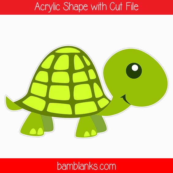 Turtle - Acrylic Shape #1756 – BAM Blanks and More